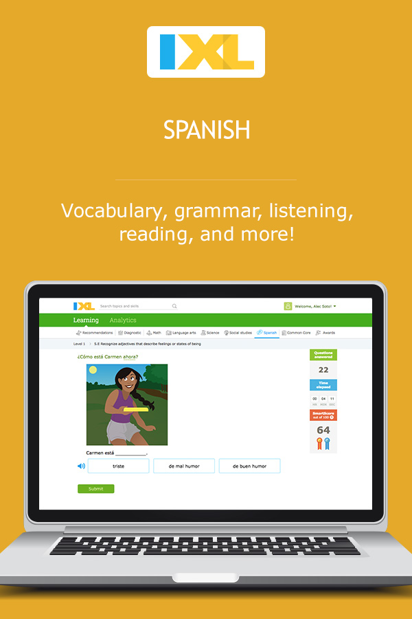 IXL | Complete a letter to a pen pal | Spanish