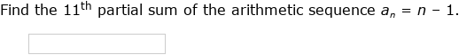 IXL - Partial sums of arithmetic series (Advanced algebra practice)