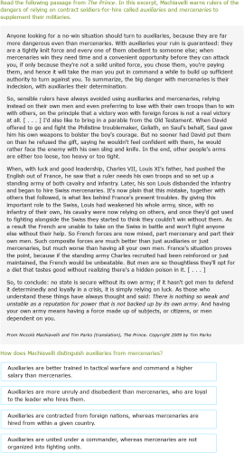 IXL | Analyze passages from The Prince: Part 1 | Advanced 2 language arts