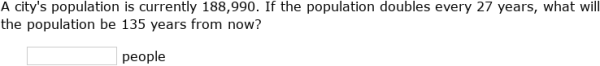 IXL - Exponential growth and decay: word problems (Advanced algebra ...