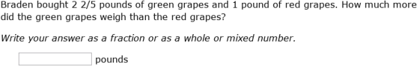 IXL | Add, subtract, multiply, or divide two fractions: word problems ...