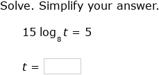 IXL - Solve logarithmic equations with one logarithm (Precalculus practice)