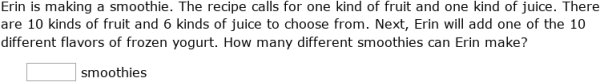 IXL - Find the number of outcomes: word problems (Statistics practice)