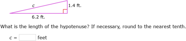 IXL | Pythagorean theorem: find the missing leg or hypotenuse length ...