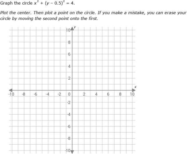 IXL - Graph circles (Advanced algebra practice)
