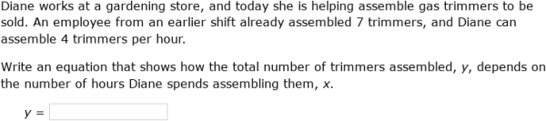 IXL - Write a linear function: word problems (Algebra practice)