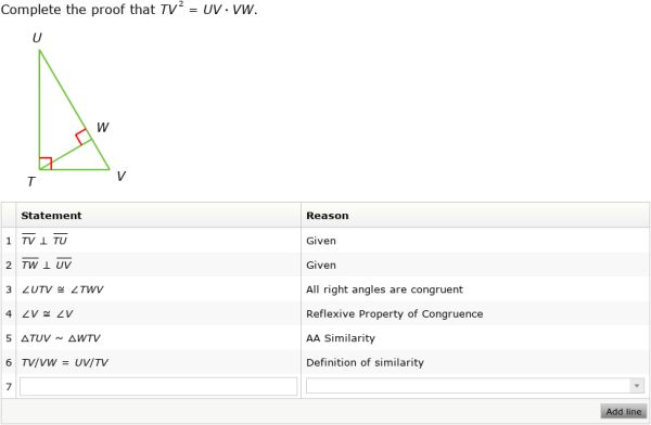 IXL - Proofs involving similarity in right triangles (Geometry practice)