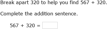 IXL | Break apart a three-digit number to add | Foundations 1 math