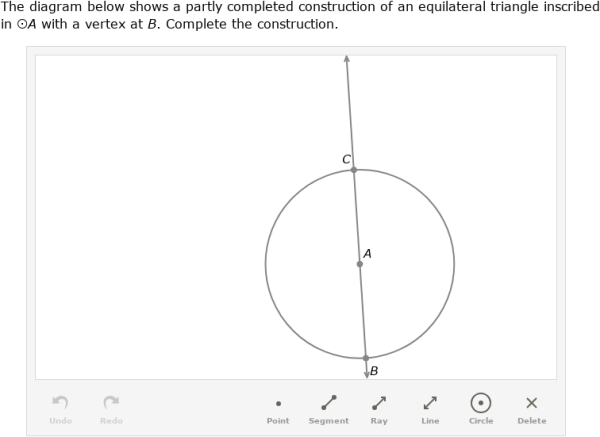 IXL - Construct an equilateral triangle inscribed in a circle (Geometry ...