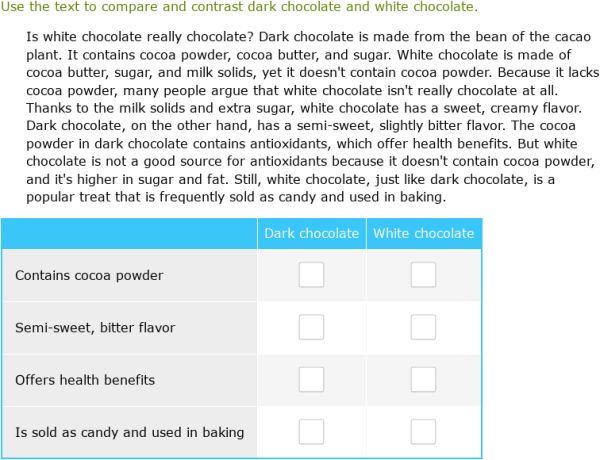 IXL | Compare and contrast in informational texts | Intermediate 1 ...