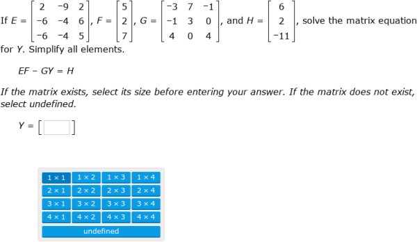IXL - Solve matrix equations using inverses (Precalculus practice)