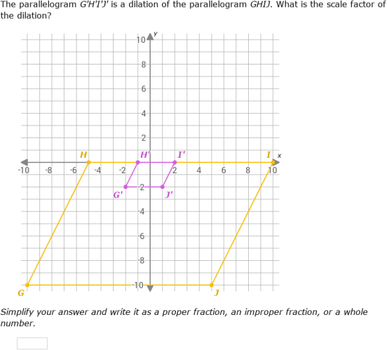 IXL - Dilations: find the scale factor (Geometry practice)