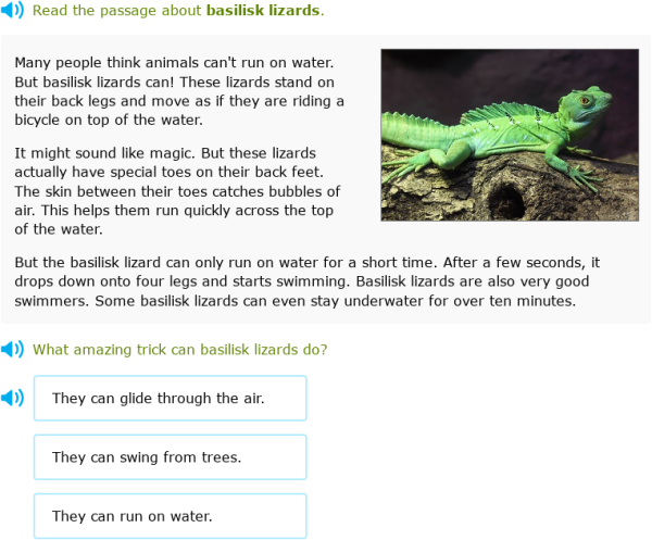 IXL | Read about animals | Foundations 1 language arts