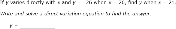 IXL | Write and solve direct variation equations | Intermediate 2 math