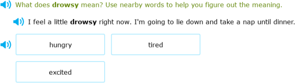 IXL | Use context to identify the meaning of a word | Foundations 1 ...