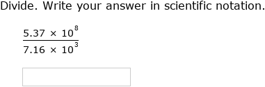 IXL | Divide numbers written in scientific notation | Intermediate 2 math
