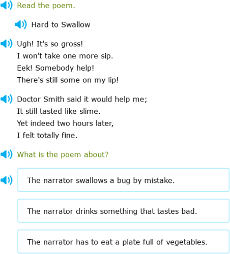 IXL | Read poetry | Foundations 1 language arts
