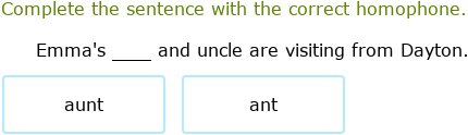 IXL | Use the correct homophone | Foundations 2 language arts