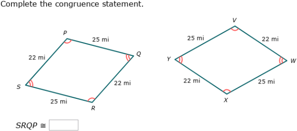 IXL - Congruence statements and corresponding parts (Geometry practice)