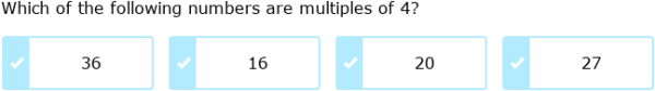 IXL | Choose the multiples of a given number up to 10 | Foundations 2 math