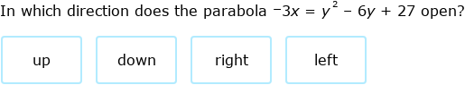 IXL - Identify the direction a parabola opens (Advanced algebra practice)