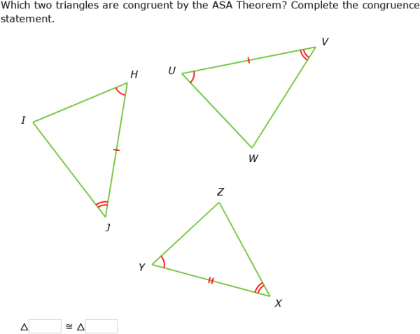 IXL - ASA and AAS Theorems (Geometry practice)