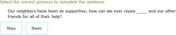 IXL | Compound subjects and objects with pronouns | Intermediate 2 ...
