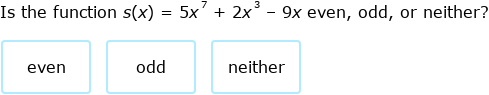 IXL - Even and odd functions (Precalculus practice)