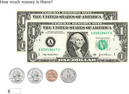 IXL | Count money up to $5 | Foundations 1 math
