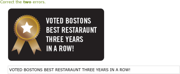 IXL | Correct errors with signs | Intermediate 1 language arts