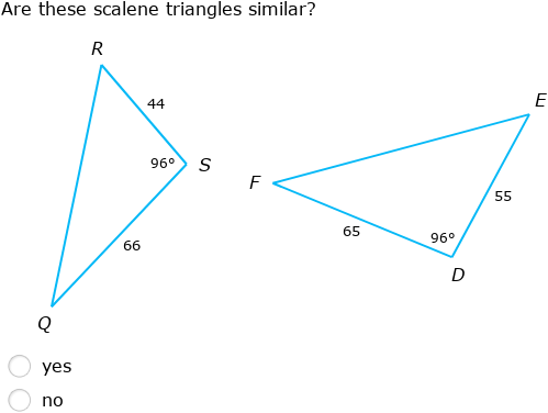 IXL - Similarity rules for triangles (Geometry practice)