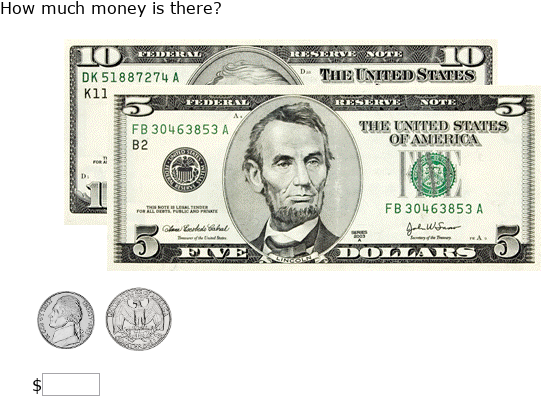 IXL - Count coins and bills - up to $20 bill (Financial literacy practice)