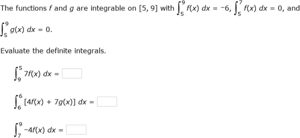 IXL - Properties of definite integrals (Calculus practice)