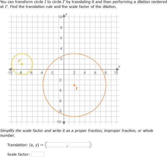 IXL - Similarity of circles (Geometry practice)