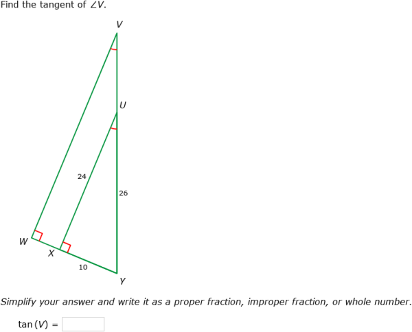 IXL - Trigonometric ratios in similar right triangles (Geometry practice)