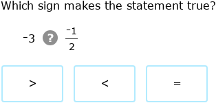 IXL | Compare rational numbers | Intermediate 2 math
