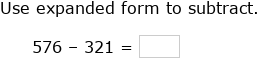 IXL | Use expanded form to subtract three-digit numbers | Foundations 1 math