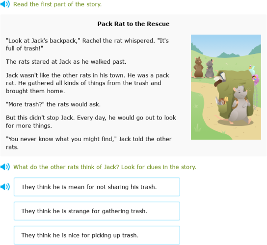 IXL | Read animal fantasy | Foundations 1 language arts