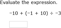IXL | Evaluate numerical expressions involving integers | Intermediate 1 math