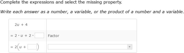 IXL | Write equivalent expressions using properties | Intermediate 2 math