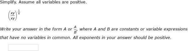 IXL - Simplify expressions involving rational exponents II (Advanced algebra practice)