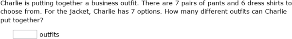 IXL - Counting principle (Statistics practice)