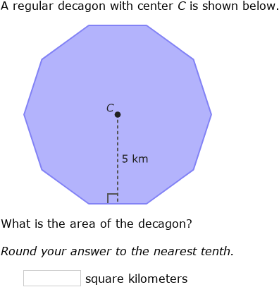 IXL - Area of regular polygons (Geometry practice)