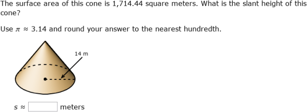IXL | Surface area of cones | Intermediate 2 math