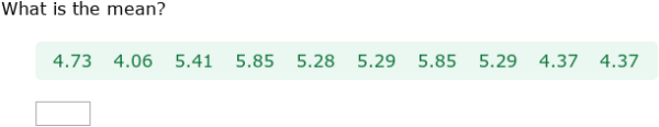 IXL - Find the mean (Statistics practice)