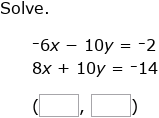 IXL - Solve a system of equations using any method (Advanced algebra ...
