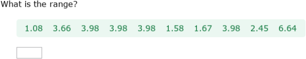 IXL - Find the range (Statistics practice)