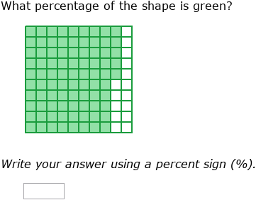 IXL | What percentage is illustrated? | Intermediate 1 math