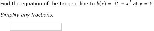 IXL - Find equations of tangent lines using limits (Calculus practice)