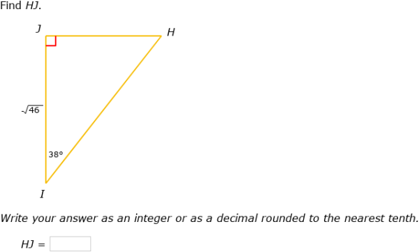 IXL - Trigonometric ratios: find a side length (Geometry practice)
